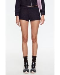 Lioness Bloom Stripe Knit Shorts in Blue | Lyst