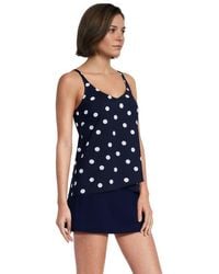 Lands' End D-Cup Tulip Hem Tankini Top | Lyst