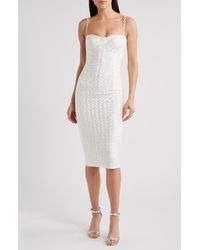 Nadine Merabi Nina Champagne Dress in White | Lyst