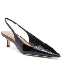 Steve Madden Kari Pointed Toe Kitten Heel Slingback Pump in White | Lyst