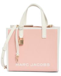 Marc Jacobs Bicolor Border Bold Grind Mini Grind Tote in Red | Lyst