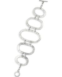 Karine Sultan Spiral Texture Bracelet in Metallic | Lyst