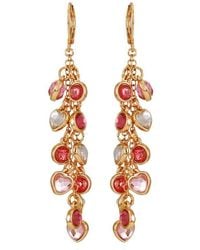 Guess Crystal Linear Drop Earrings | Lyst