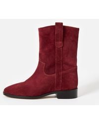 Oliver Bonas Toffee Suede Pull On Boots in Brown | Lyst UK