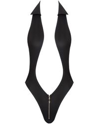 Cottelli Collection Body Transparenter Wetlook-Body mit Reißverschluss ...