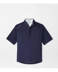 Peter Millar Shield Half-Zip Rain Shell in Blue for Men | Lyst UK