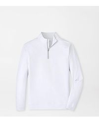 Peter Millar Perth Basketweave Performance Quarter-Zip in Purple for ...