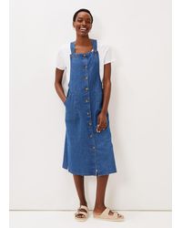Phase Eight Irena Pinafore Dress in Blue | Lyst UK