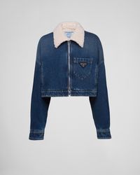 Women's Prada Jean and denim jackets | Lyst