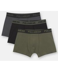 Pull&Bear Pack Of 3 Boxers in Black for Men | Lyst UK