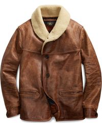 Men's RRL Leather jackets On Sale - Lyst