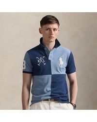 Polo Ralph Lauren Custom Slim Fit Big Pony Mesh Polo Shirt in White for Men | Lyst UK
