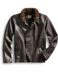 Men's RRL Leather jackets On Sale - Lyst