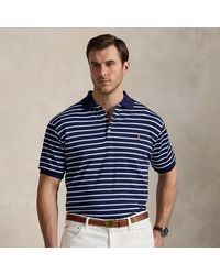 Polo Ralph Lauren Ralph Lauren Striped Soft Cotton Polo Shirt in Blue for Men | Lyst