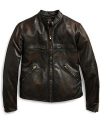 Men's RRL Leather jackets On Sale - Lyst