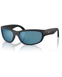 Ray-Ban Balorama Kids Bio-based Sunglasses Frame Green Lenses in Black ...