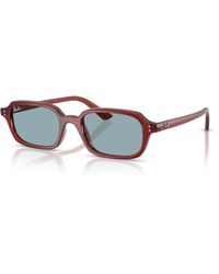 Ray-Ban Zuri Bio-based Sunglasses Frame Blue Lenses in Black | Lyst
