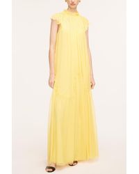 Rebecca Taylor Vera Fleur Chiffon Smocked Dress in Pink | Lyst