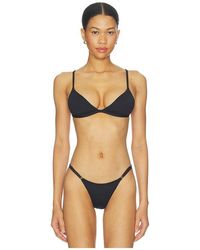 Skims Triangle Bikini Top in Blue | Lyst