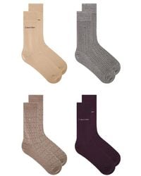 Calvin Klein Giftbox Stripe Logo Crew Sock in Black for Men | Lyst UK