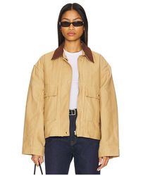 Rag & Bone Nonie Cotton Twill Jacket in Green | Lyst UK