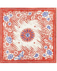 Roberto Cavalli Zebra Mirro- Monogram Scarf in Green | Lyst UK