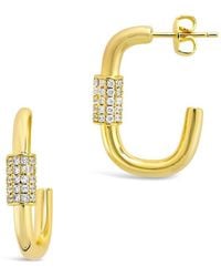 Sterling Forever 14k Plated Michaela Triple Hoops in Metallic | Lyst UK