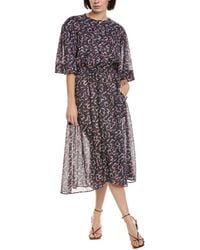 Isabel Marant One Shoulder Maxi Dress in Black | Lyst UK