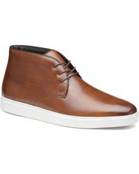 Johnston & Murphy Welch Chukka Leather Boot in Brown for Men | Lyst UK
