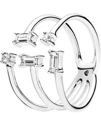 PANDORA Brilliant Bow Ring Size 9 197232cz60 in Pattern (Metallic ...