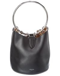 Alaïa Alaïa Leather Bucket Bag in Black | Lyst