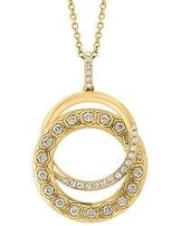 Effy Fine Jewelry 14K 0.24 Ct. Tw. Diamond Necklace in Metallic | Lyst UK