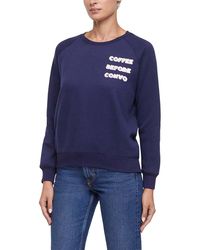 Wildfox Whiskey Weather Keely Relaxed Fit Sweatshirt in Blue | Lyst UK