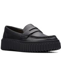 Clarks Torhill Loafers in Pink | Lyst UK