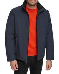 Calvin Klein Technical Fabric Jacket in Blue for Men | Lyst UK