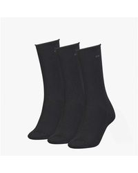 Calvin Klein 3 Pack Giftbox Grid Socks Light Cotton in White | Lyst UK