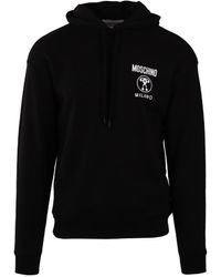 Moschino Question Mark Logo Hoodie Cotton in Black for Men | Lyst UK