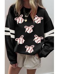 Everyday the Label Hearts Graphic Sweatshirt in Pink | Lyst UK