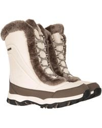 Mountain Warehouse 'Filey' Snow Boots Faux Fur Lined Proof Winter Shoes ...
