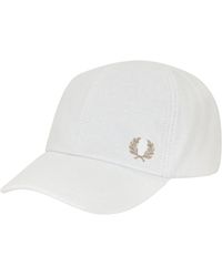 Fred Perry Classic Logo Snow Cap Cotton in White for Men | Lyst UK