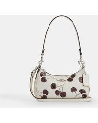 COACH Teri Mini Crossbody Bag With Quilting in Red | Lyst UK