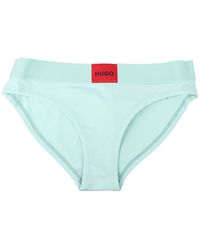 HUGO Logo Label Briefs in Black | Lyst UK