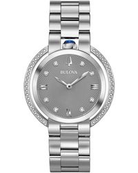 Bulova 98L314 Ladies Millennia Watch in Black | Lyst UK