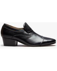 Club Cubano Toni Leather Cuban Heel Shoes in Black for Men | Lyst UK
