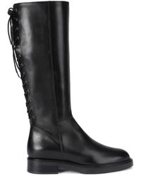 Carvela Kurt Geiger Leather Trento Knee Boots in Brown | Lyst UK