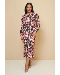 Wallis Petite Check Button Coat | Lyst UK