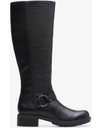 Clarks Hearth Parker Leather Boots in Brown | Lyst UK