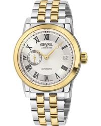 Gevril Madison 316L Stainless Steel Case, Dial, Bracelet in Grey for ...