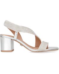 Carvela Kurt Geiger Gala Block Jewel 60 Sandals in White | Lyst UK