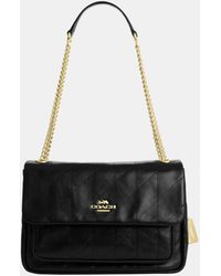 COACH Elodie Crossbody Bag With Quilting in Brown | Lyst UK